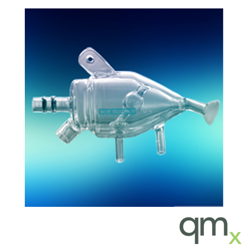 Qmx Laboratories - Jacketed_Conical_Spray_Chamber_Quartz